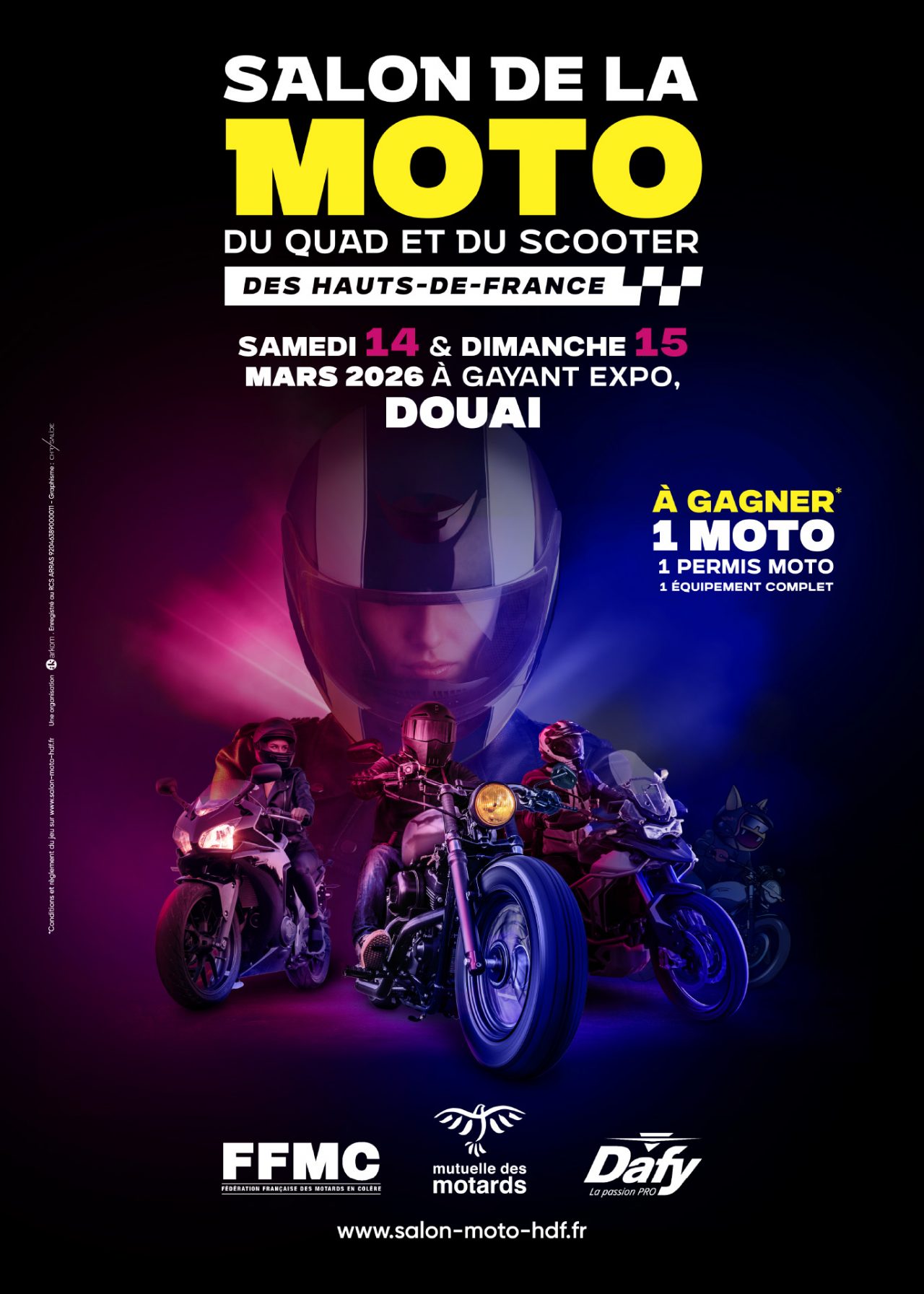 Salon de la moto des Hauts-de-France • 14.15 mars 2026 • Gayant Expo ...